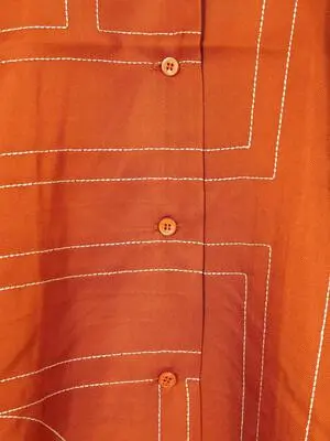 TOTEME Monogram Pajama Top - Orange