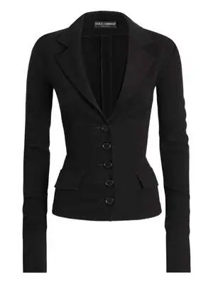 Dolce & Gabbana Single-breasted Jacket - Black