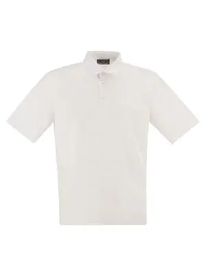 Herno Technical Functional Fabric Polo Shirt - White