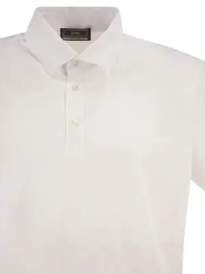 Herno Technical Functional Fabric Polo Shirt - White