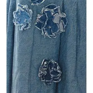 GANNI Flower Denim Dress