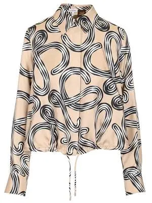 Loewe Silk Balloon Shirt - Cream