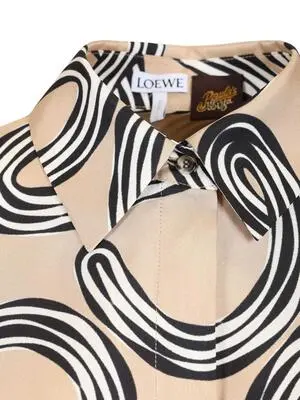 Loewe Silk Balloon Shirt - Cream