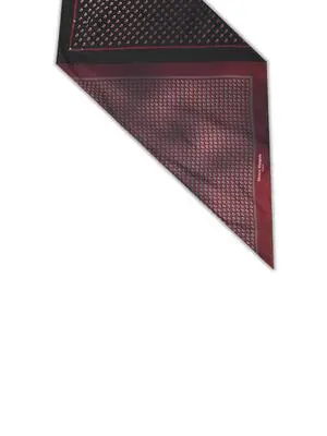 MAISON MARGIELA Maison Margiela Black And Burgundy Silk Scarf Men Black