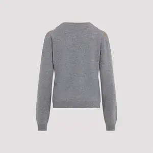 Prada Argyle V-neck Sweater