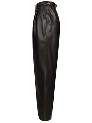 Bottega Veneta Glosse Leather Trousers