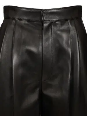 Bottega Veneta Glosse Leather Trousers