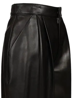 Bottega Veneta Glosse Leather Trousers