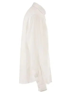 BOSS Pure Linen Regular Fit Shirt With Button-down Collar