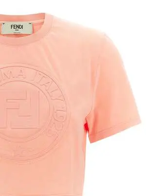 Fendi 3d Roma T-shirt - Pink
