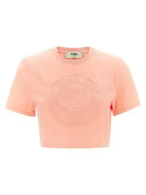 Fendi 3d Roma T-shirt - Pink