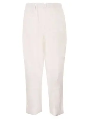 Kiton Tailored Linen Drawstring Trousers