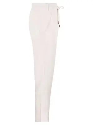 Kiton Tailored Linen Drawstring Trousers