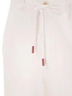 Kiton Tailored Linen Drawstring Trousers