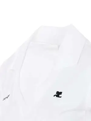 COURREGES V-neck T-shirt