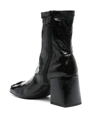 COURREGES Logo Appliqué Boots - Black