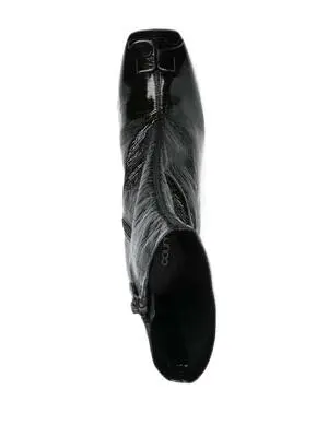 COURREGES Logo Appliqué Boots - Black