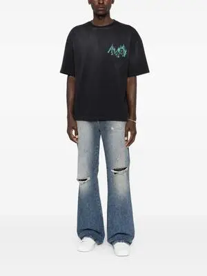Amiri Crew-neck, Short-sleeved T-shirt - Black