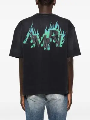 Amiri Crew-neck, Short-sleeved T-shirt - Black