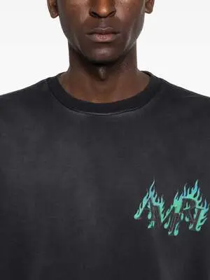 Amiri Crew-neck, Short-sleeved T-shirt - Black