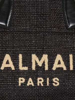 Balmain Raffia Tote Bag