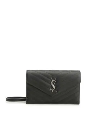 Saint Laurent Envelope Clutch Bag - Black