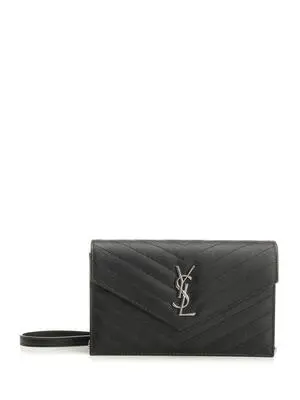 Saint Laurent Envelope Clutch Bag - Black