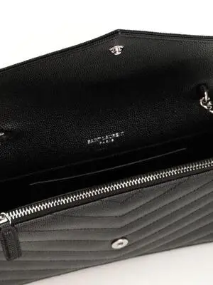 Saint Laurent Envelope Clutch Bag - Black