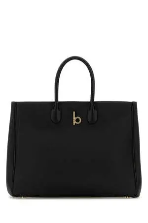 Burberry Leather Medium Rocking Horse Handbag - Black