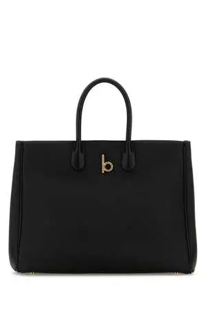 Burberry Leather Rocking Horse Handbag - Black