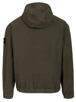 Stone Island Organic Cotton Ripstop Hooded Overshirt