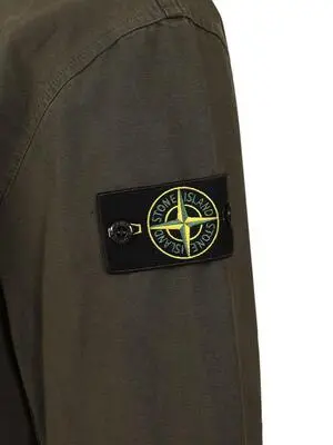 Stone Island Organic Cotton Ripstop Hooded Overshirt