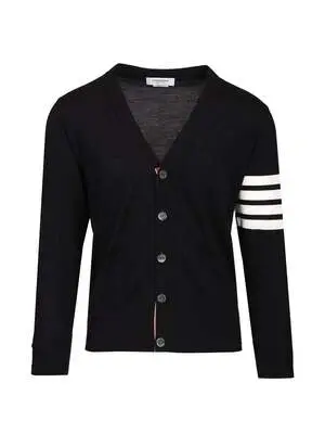 Thom Browne Classic 4-barrelled Merino Wool Cardigan