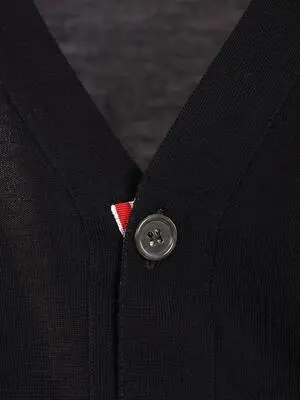 Thom Browne Classic 4-bar Merino Wool Cardigan