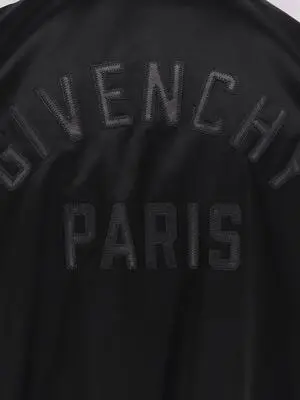 Givenchy Cotton And Nylon Jacket With Leather Sleeves - Multicolor