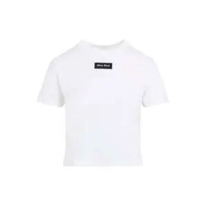 Miu Miu Logo Patch T-shirt