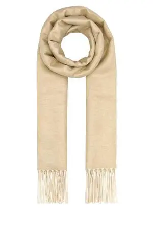 Prada Sand Silk Blend Scarf - Brown