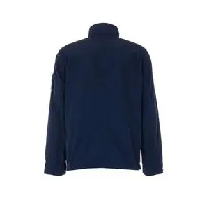 Stone Island Logo Micro Twill Jacket - Blue