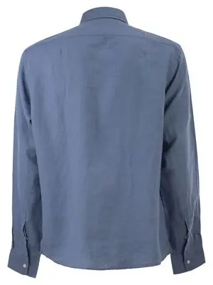 BOSS Pure Linen Regular Fit Shirt With Button-down Collar