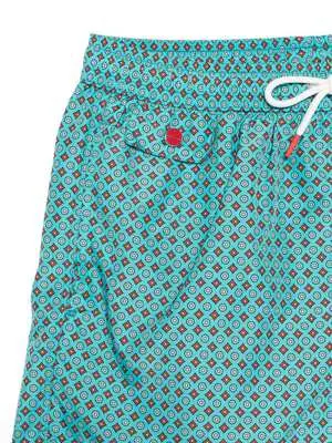 Kiton Geometric Print Swimsuit