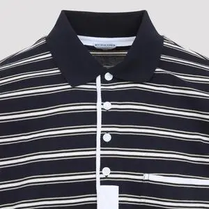 Bottega Veneta Stripes Piquet Polo - Multicolor