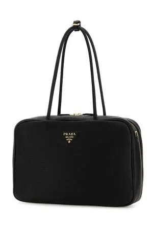 Prada Leather Shoulder Bag - Black