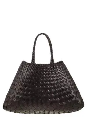 Dragon Diffusion Santa Croce Small Woven Leather Bag