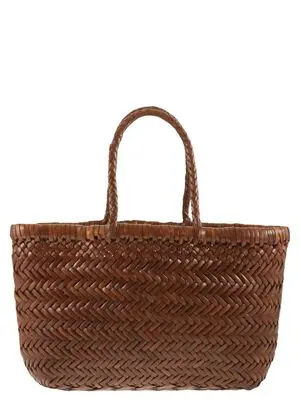 Dragon Diffusion Gora Woven Leather Handbag - Brown