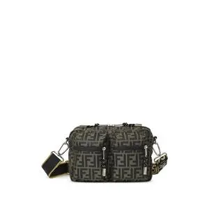 Fendi Monogrammed Shoulder Bag - Brown