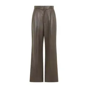 Bottega Veneta Soft Leather Pants - Green