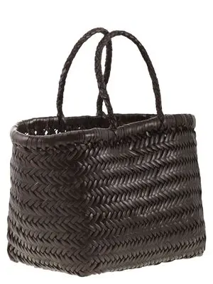 Dragon Diffusion Woven Leather Bag - Brown