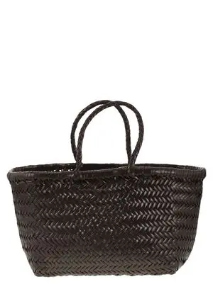 Dragon Diffusion Woven Leather Bag - Brown