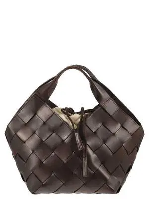 Dragon Diffusion Botteghe Braided Leather Bag - Brown