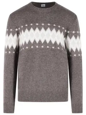 Eleventy Cashmere And Silk Blend Sweater - Brown